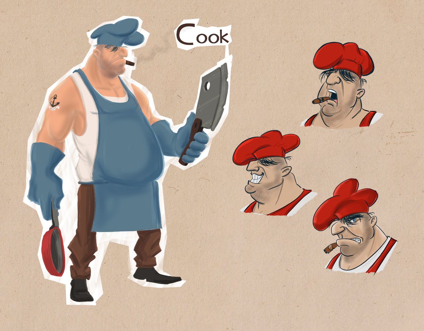 ArtStation - The Cook - TF2