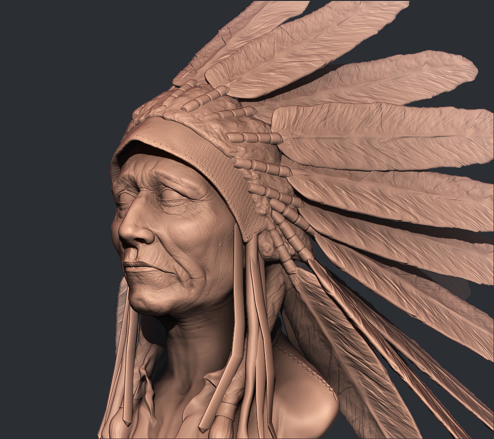 ArtStation - Indian chief