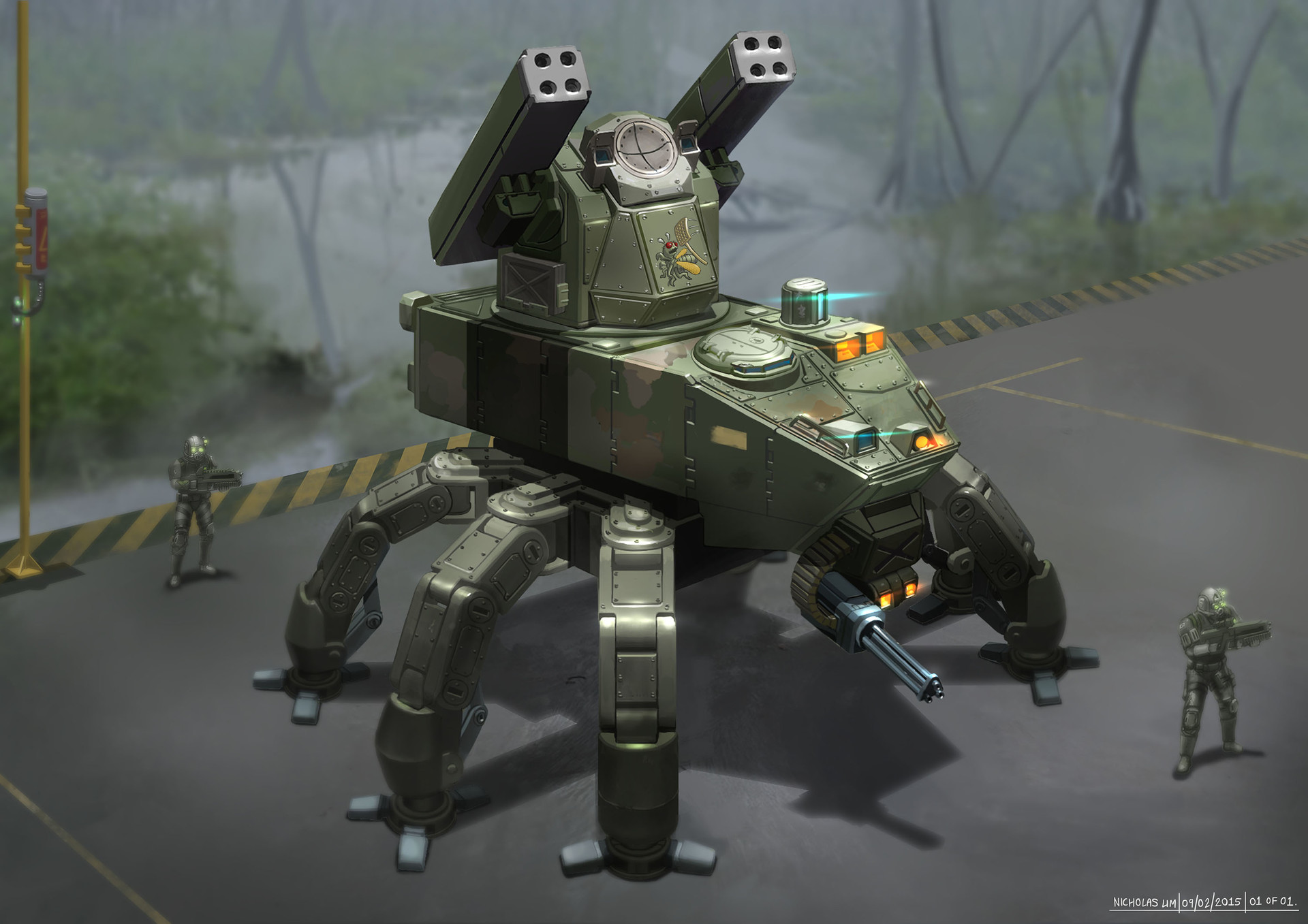 ArtStation - Combat Mechs #1