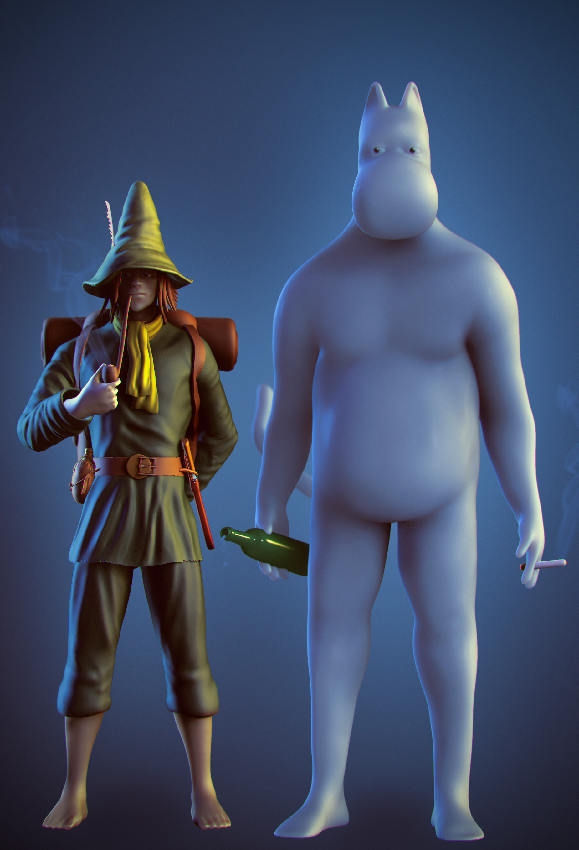 ArtStation - Moomin and Snufkin on new adventures