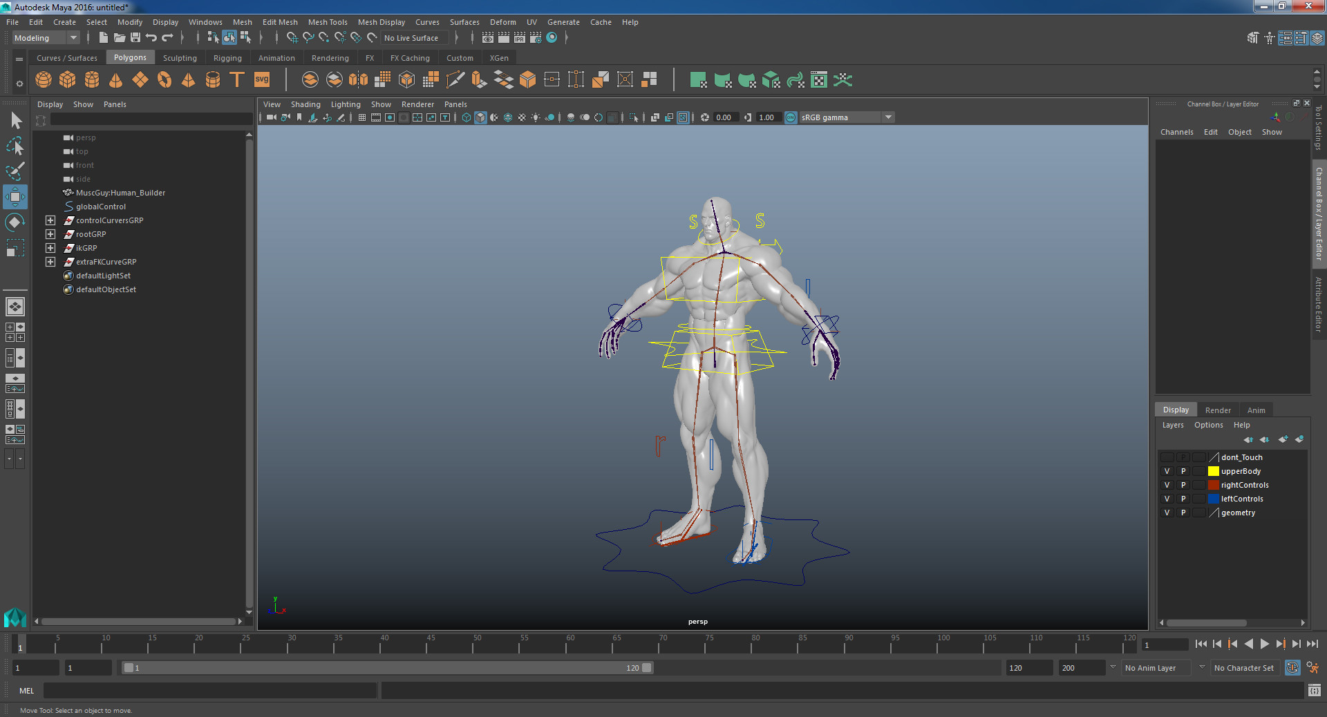 ArtStation - Body Builder Rigged character