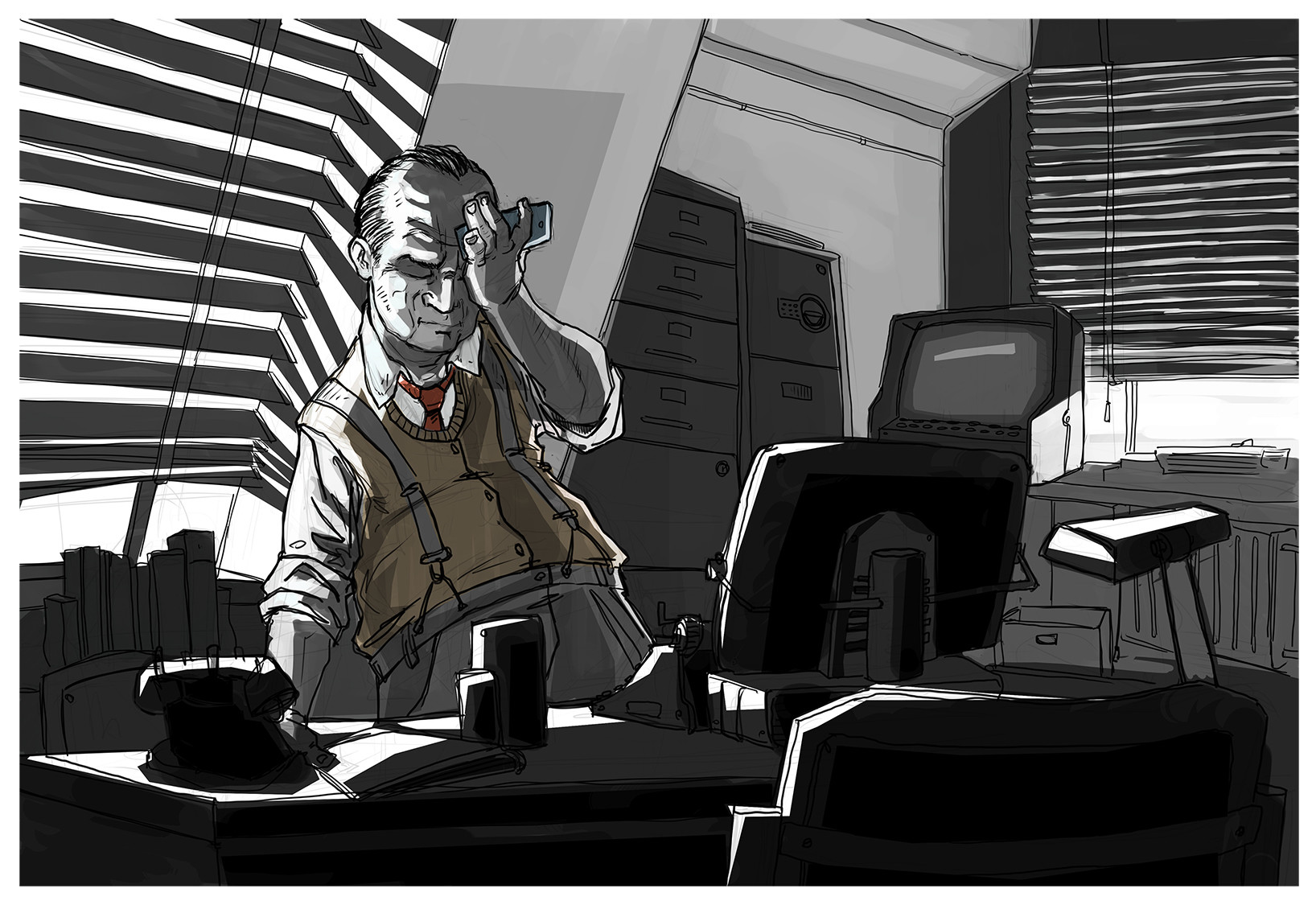 ArtStation - "Kidnapping" layouts and storyboards