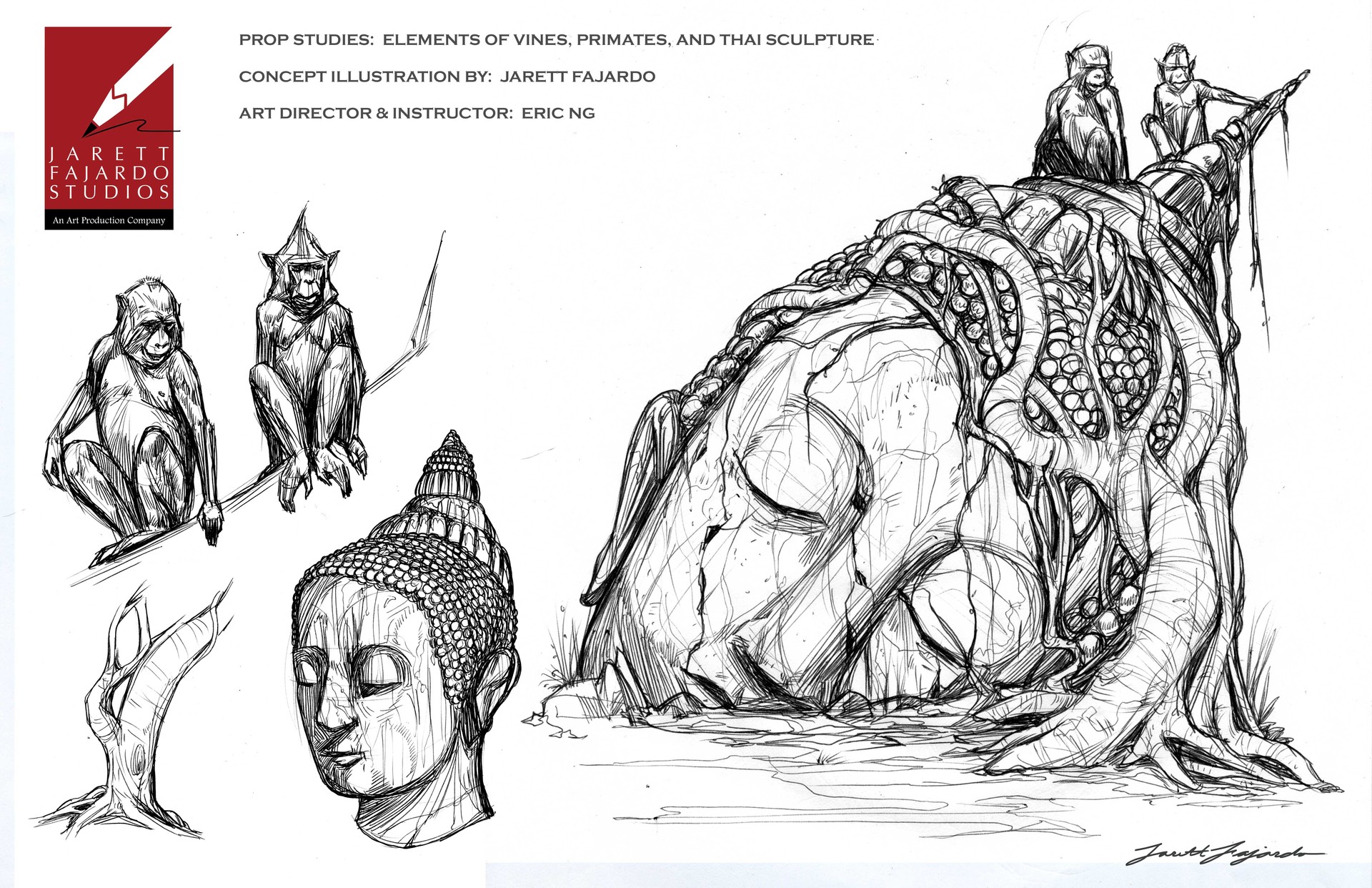 ArtStation - Thai prop design by Jarett Fajardo