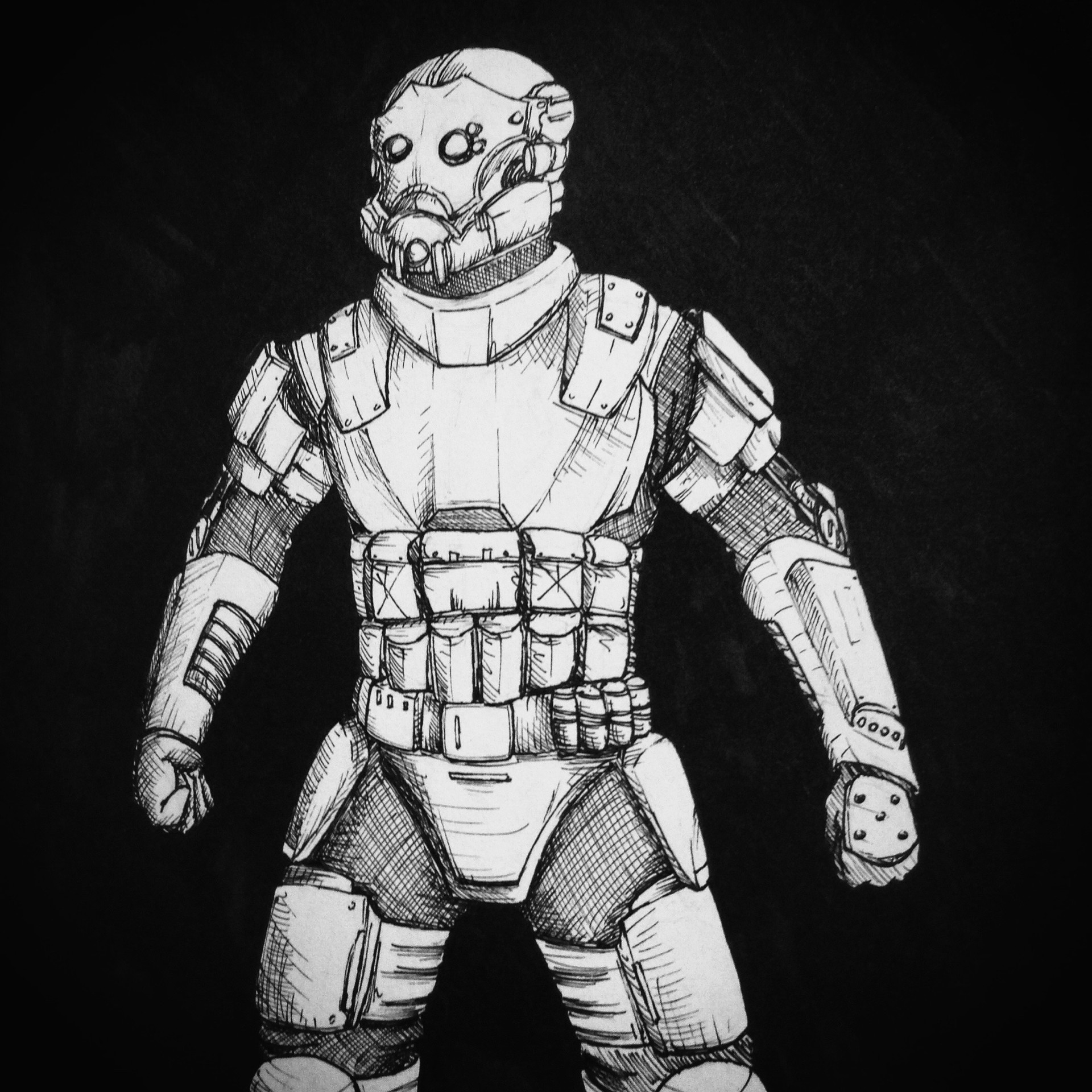 ArtStation - Exo-Suit Concept art for upcoming Science Fiction project.