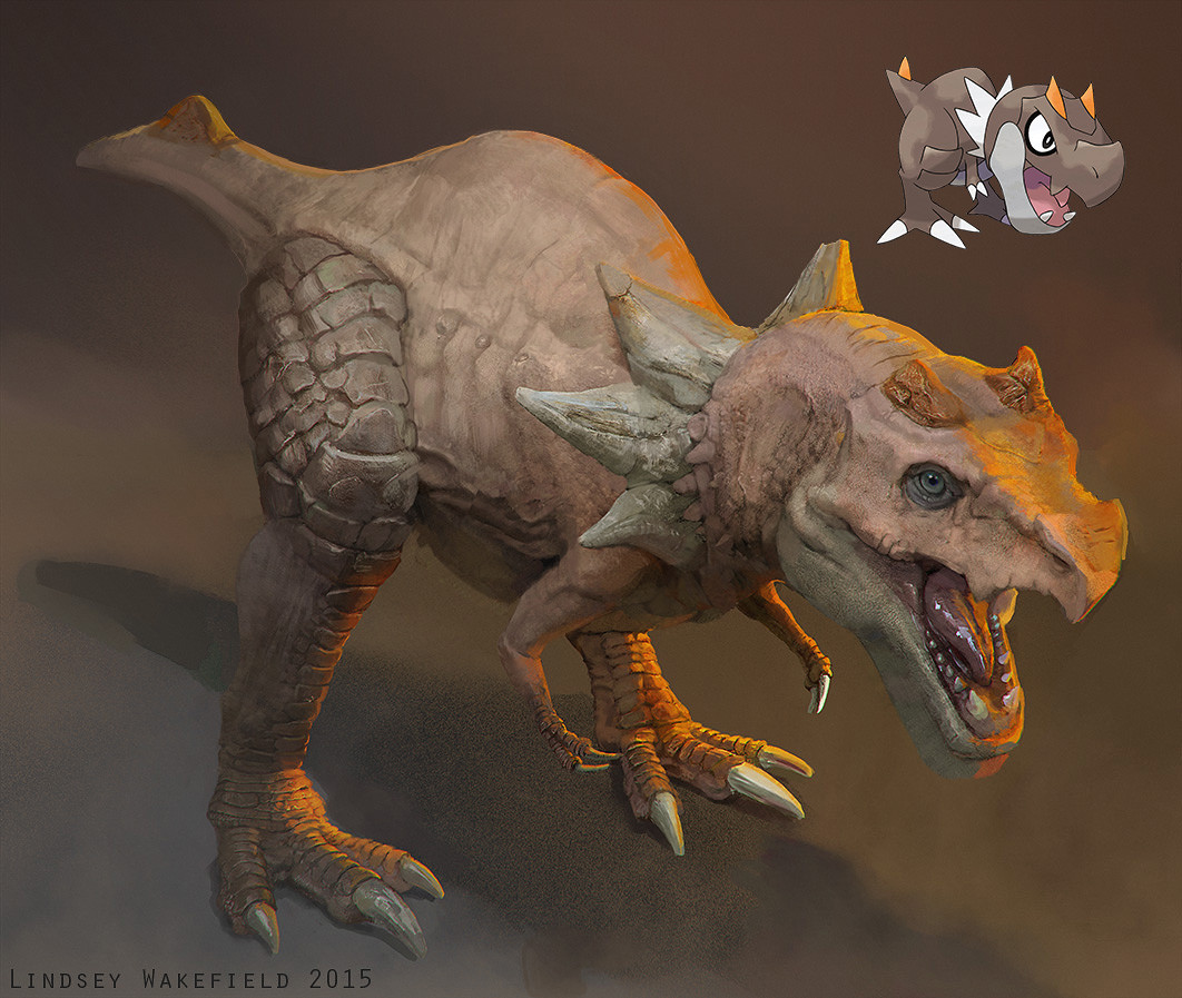 Realistic Dinosaur Pokemon