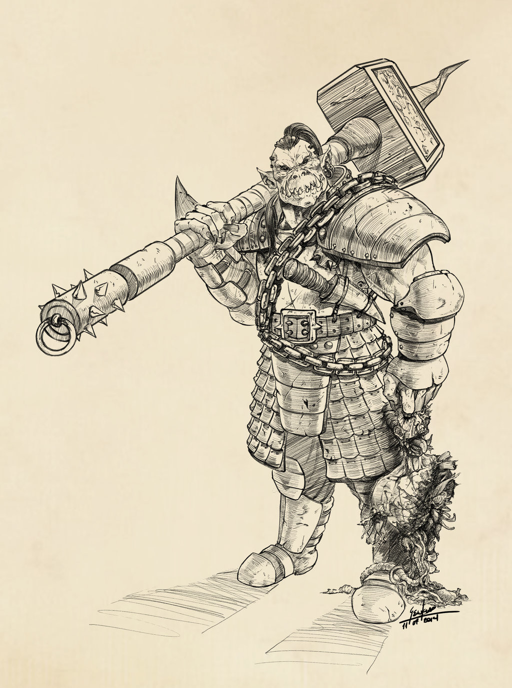 ArtStation - valley orc warlord