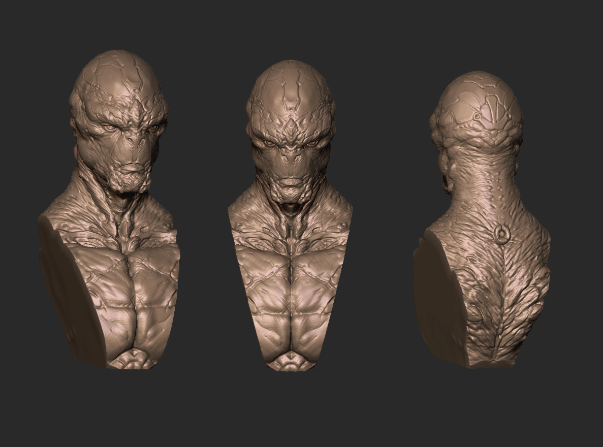 ArtStation - Belethz alien bust 2