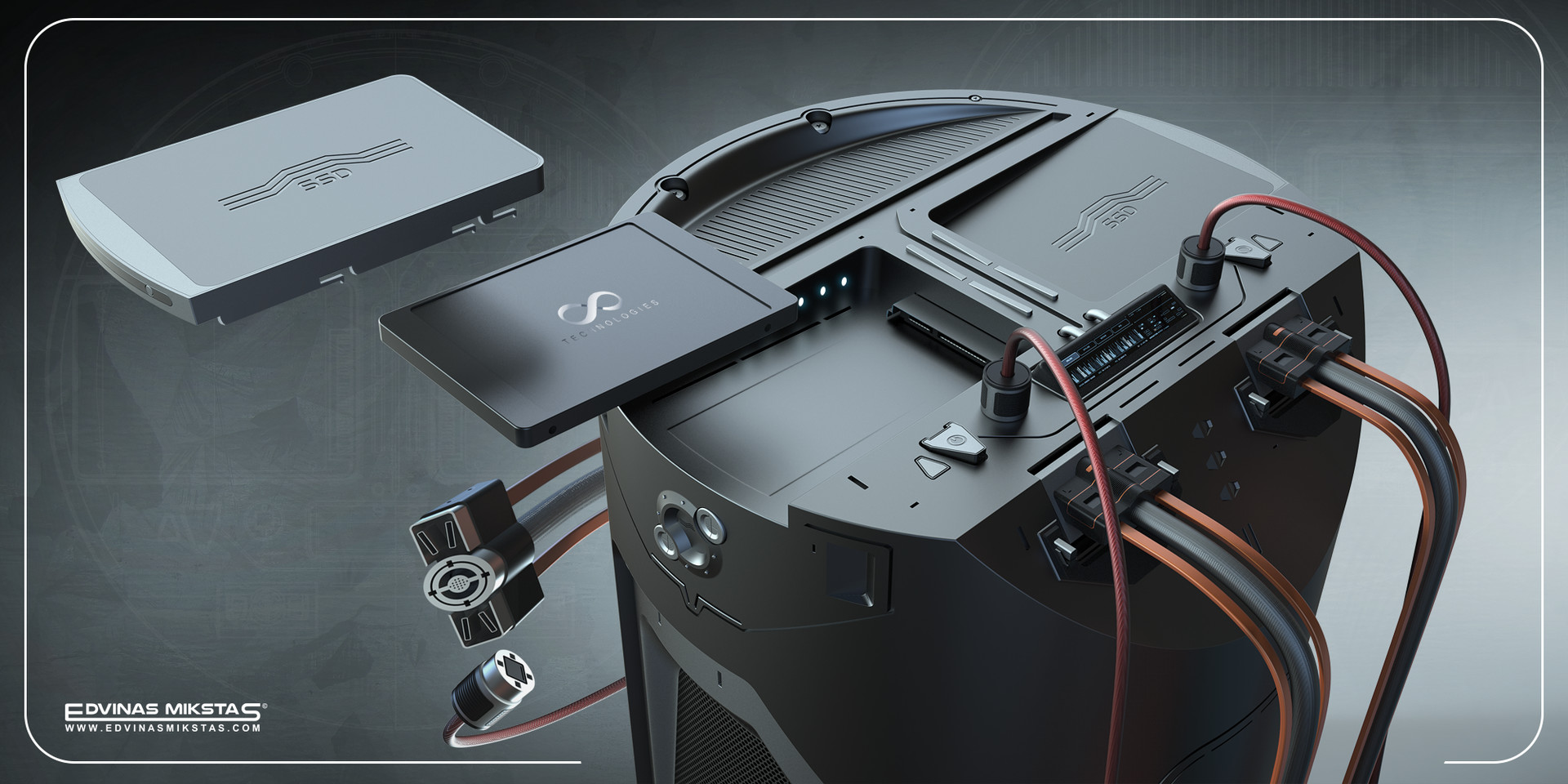 ArtStation - Sci-Fi PC Case