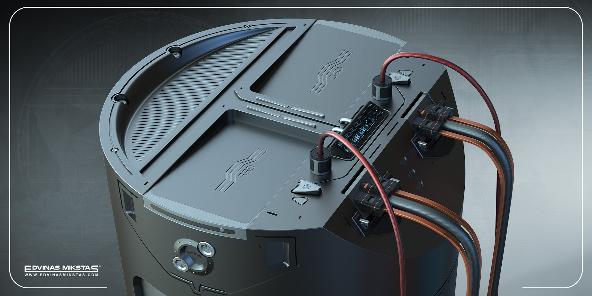 Edvinas Mikstas - Sci-Fi PC Case