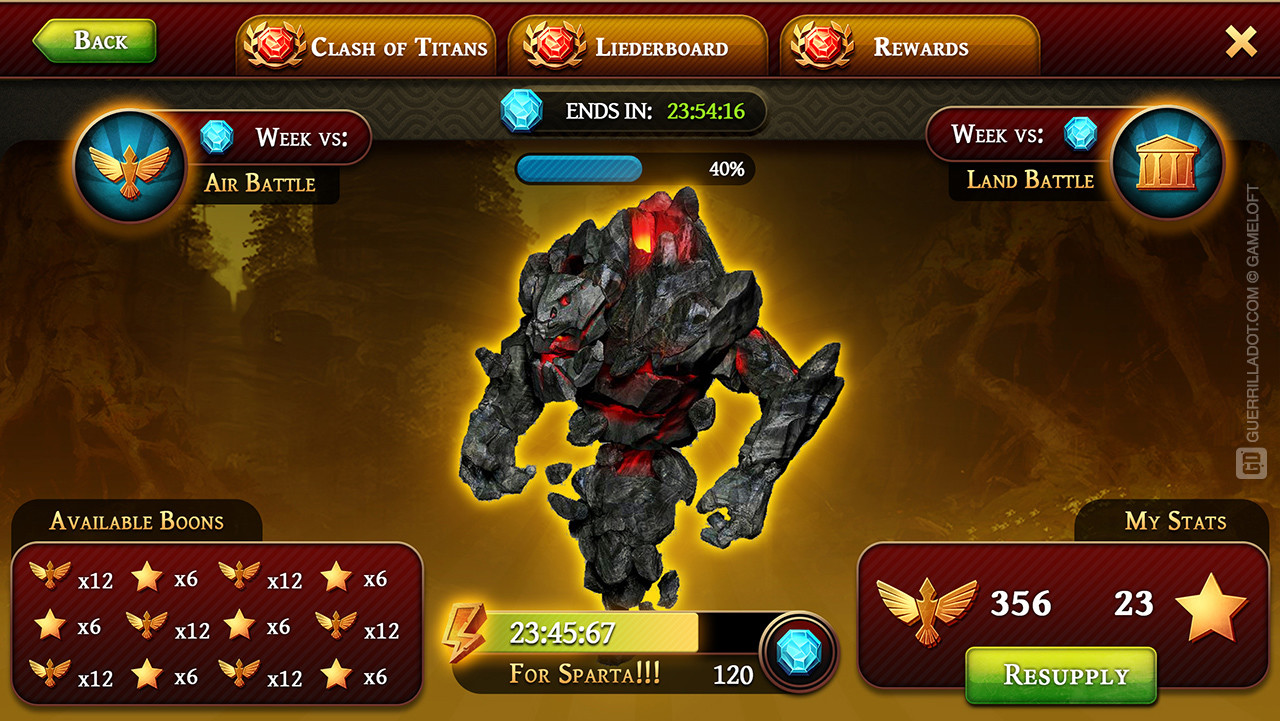 Game Interface UI & UX Art House - Age of Sparta (GAMELOFT)