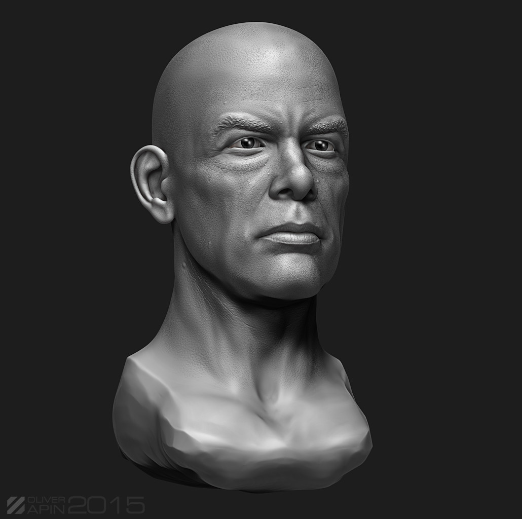 ArtStation - Major Reisman Head Sculpt