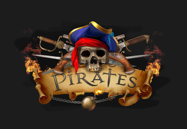 ArtStation - The logo for the game "Pirates"