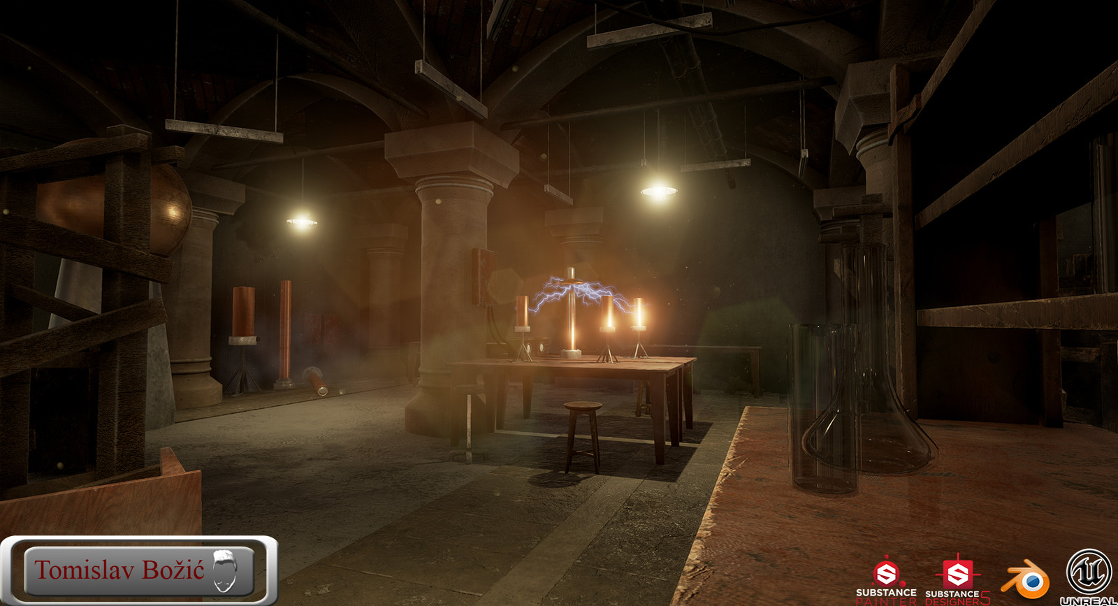 Tomislav Božić - Tesla's Laboratory - 3D Environment
