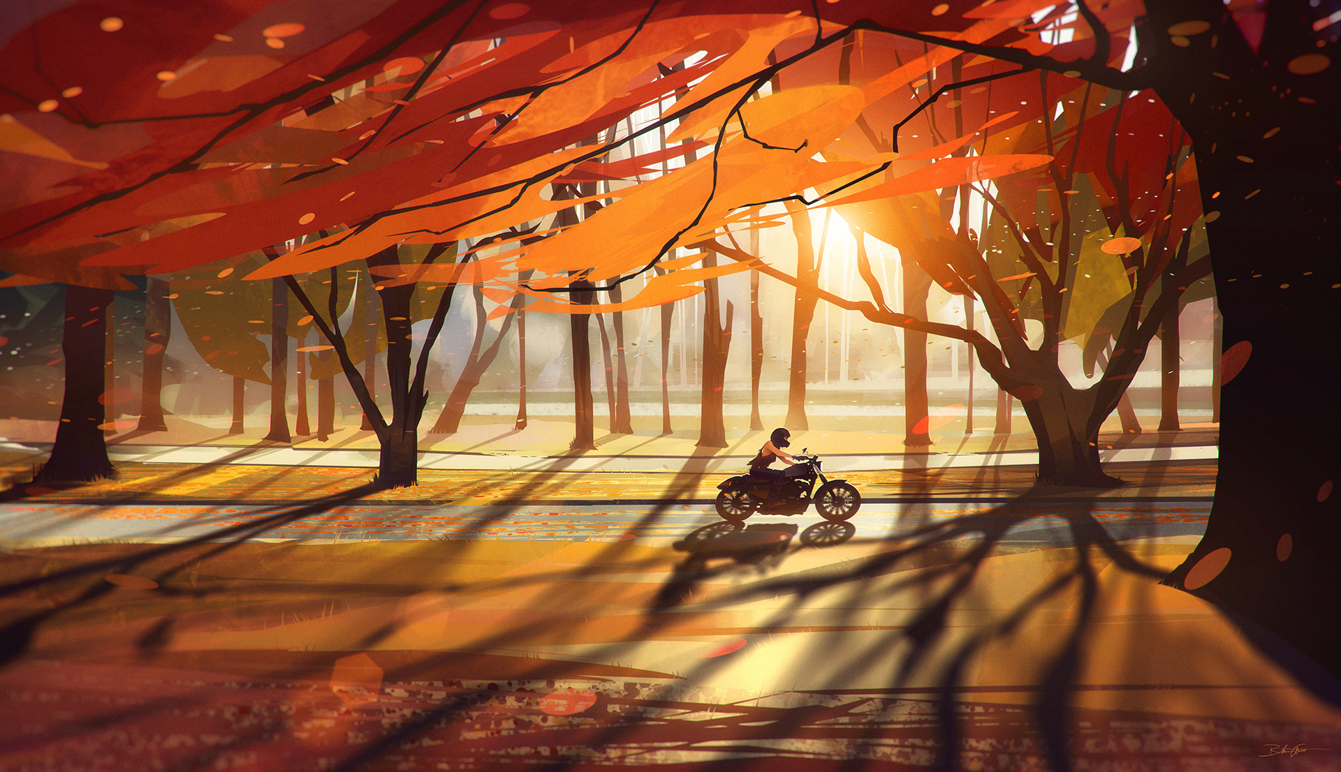 ArtStation - Autumn - Countryside