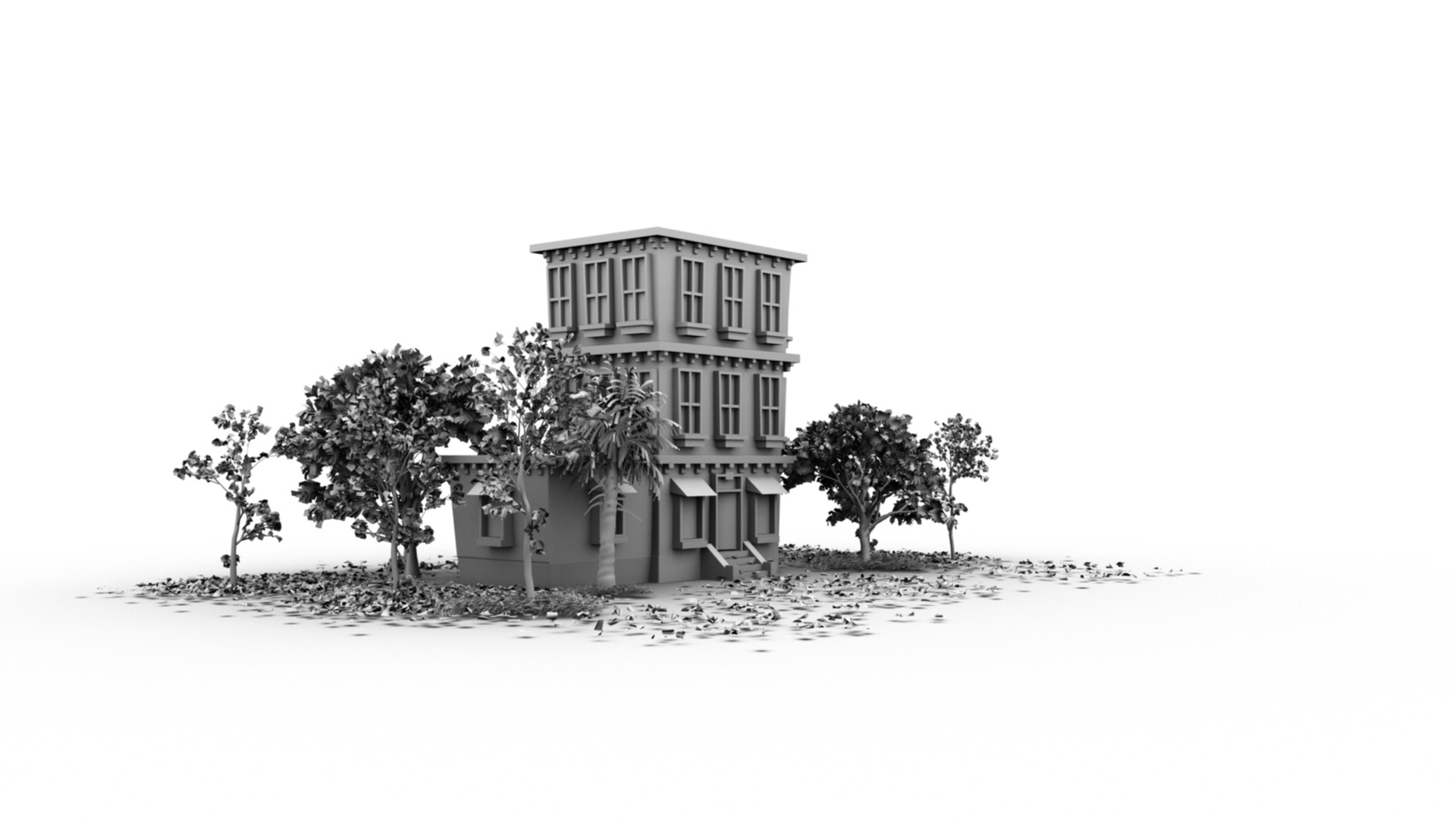 ArtStation - Cartoon House Exterior Model