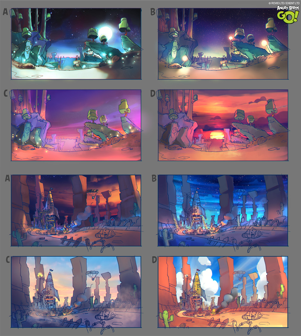 ArtStation - colour keys