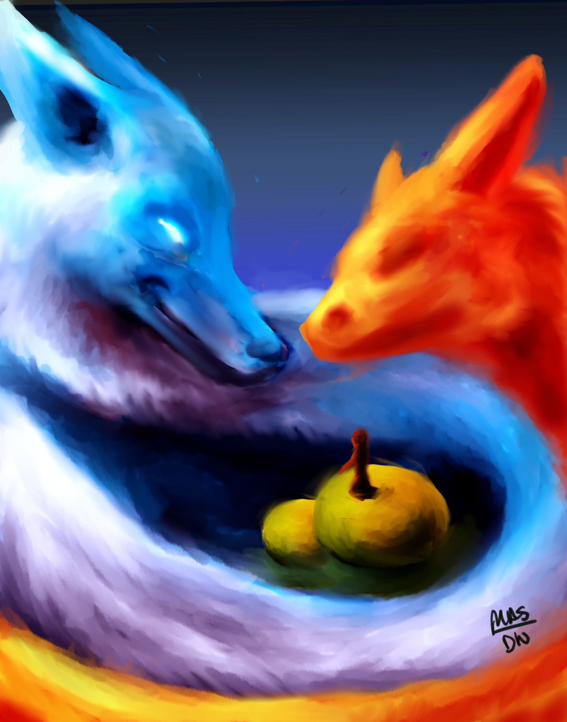 ArtStation - fire and ice