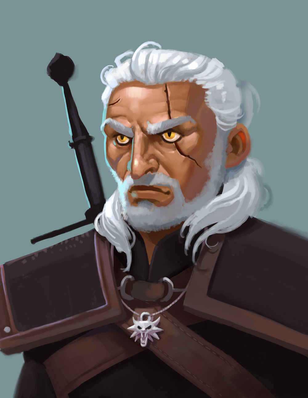 ArtStation - Geralt of Rivia fan art