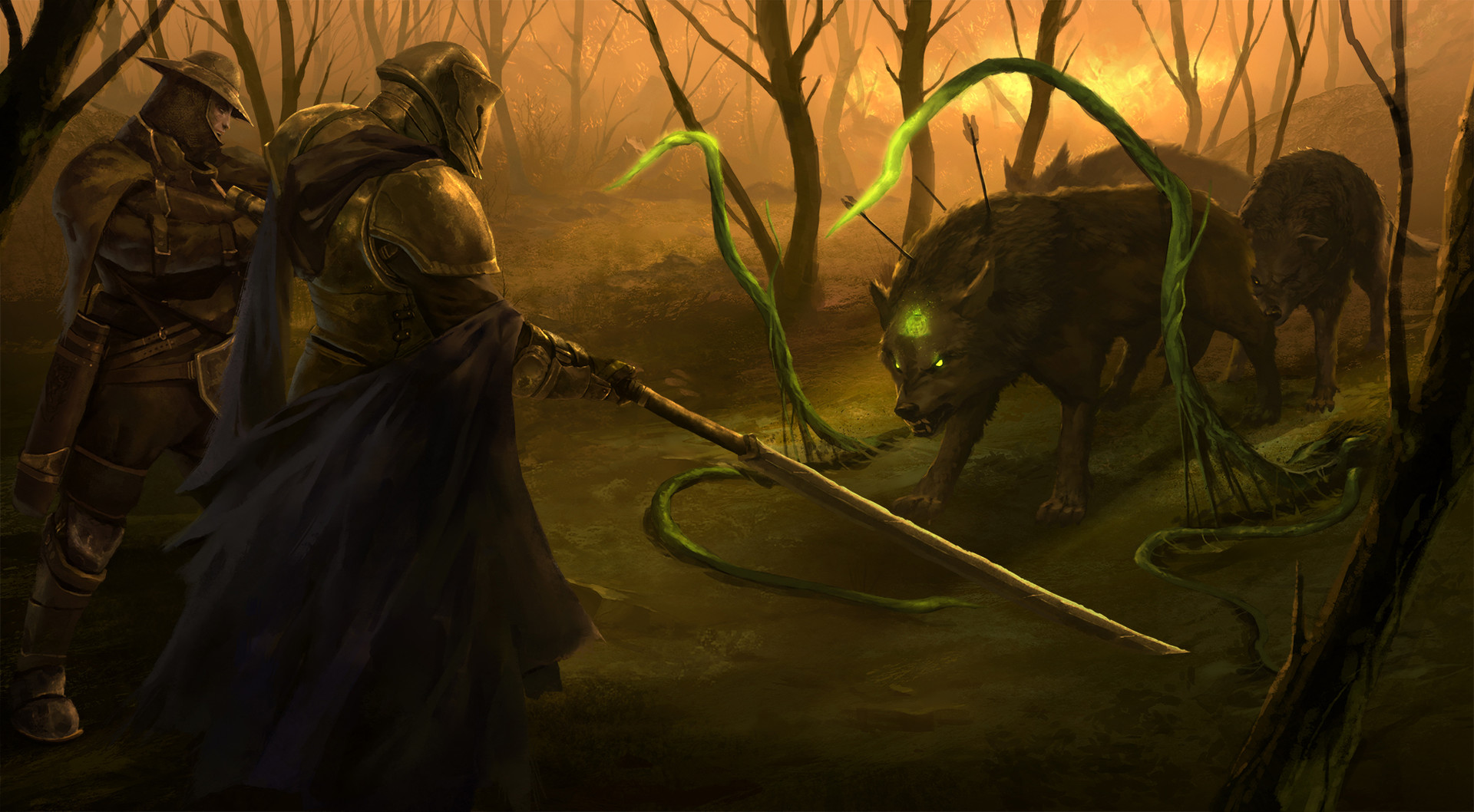 ArtStation - Backgrounds for DGD Game teaser