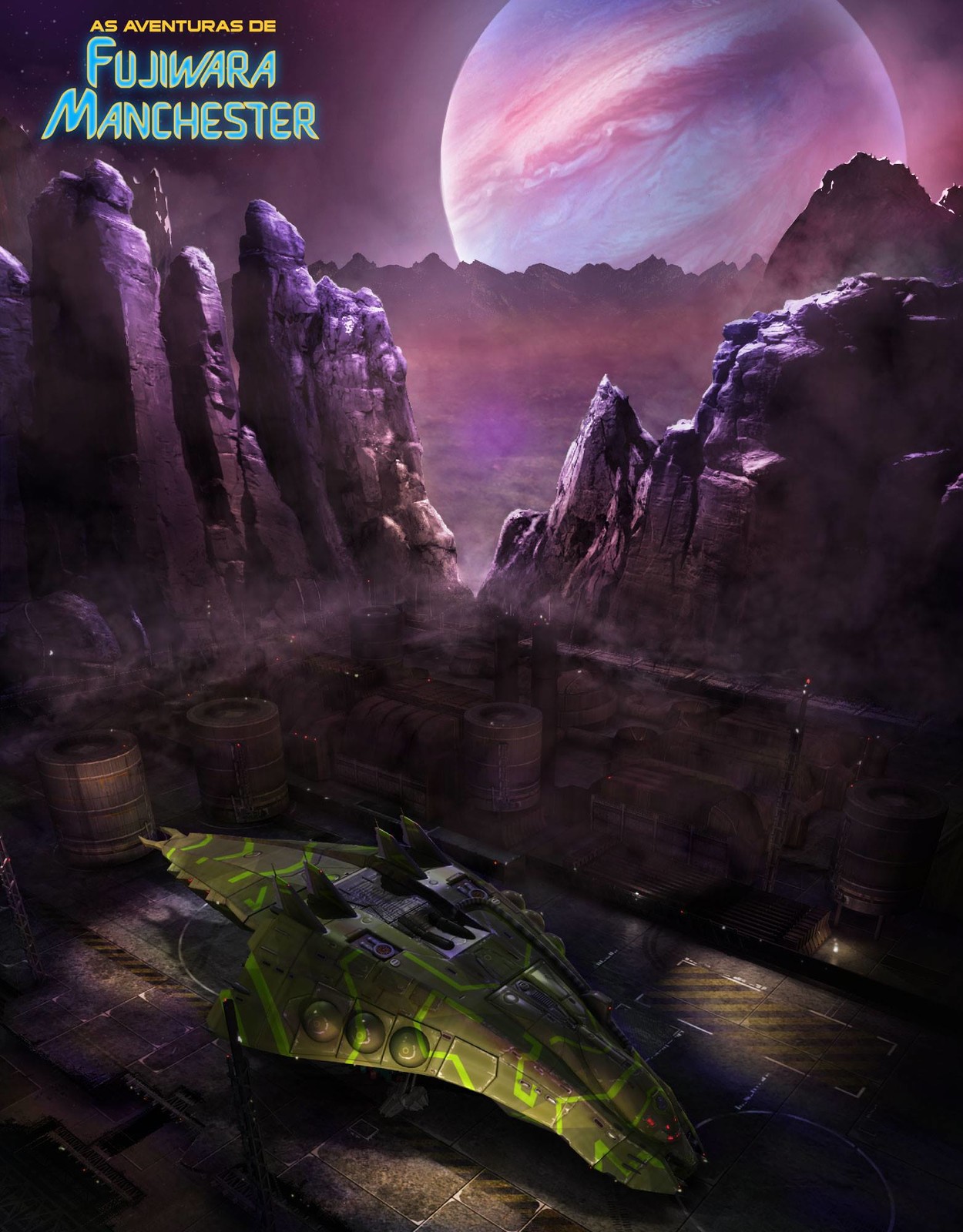 Fernando Faria - Alien dock Matte Painting