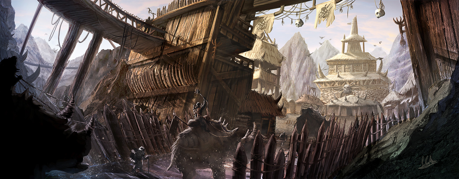 ArtStation - Orc Base Entrance