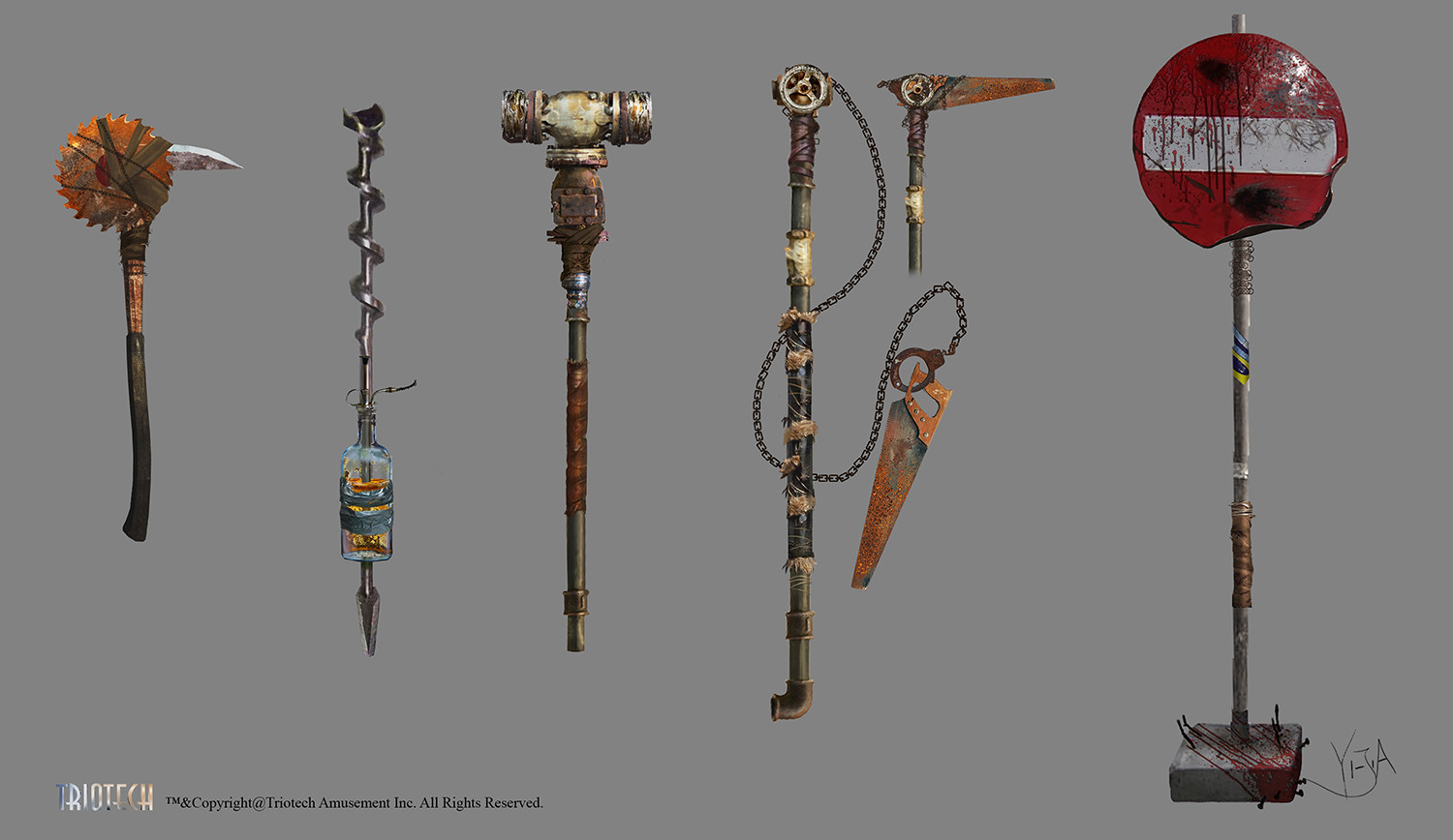 ArtStation - Road Fighters-Weapons Concept