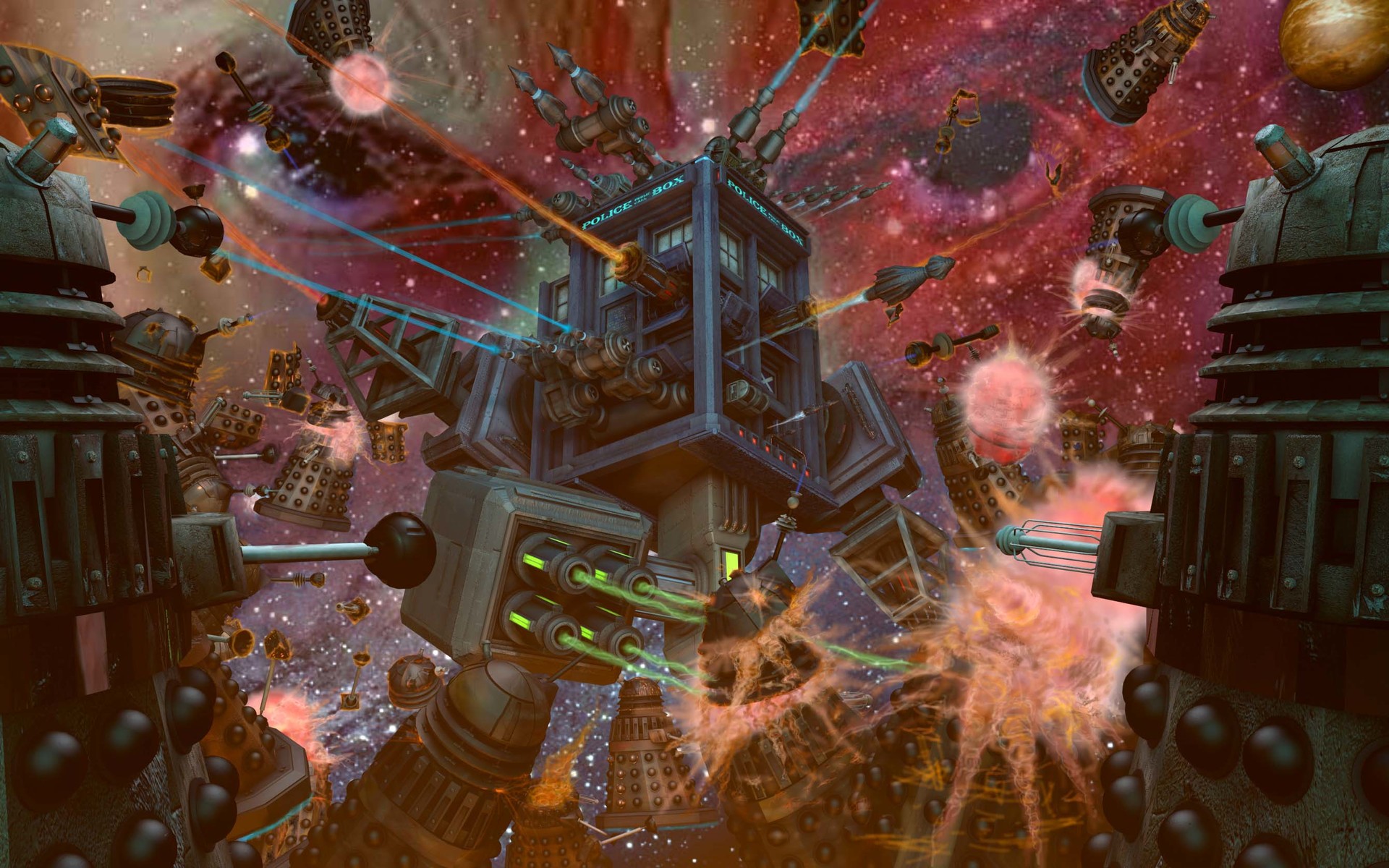 ArtStation - Elite Battle Tardis in the Thick of It