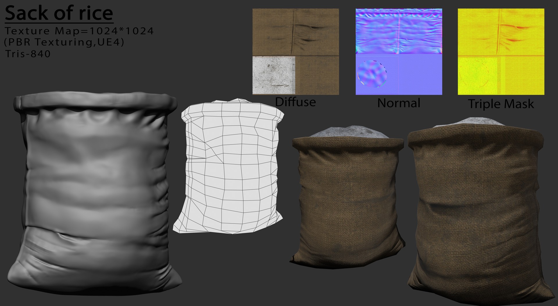 ArtStation - Sack of Rice