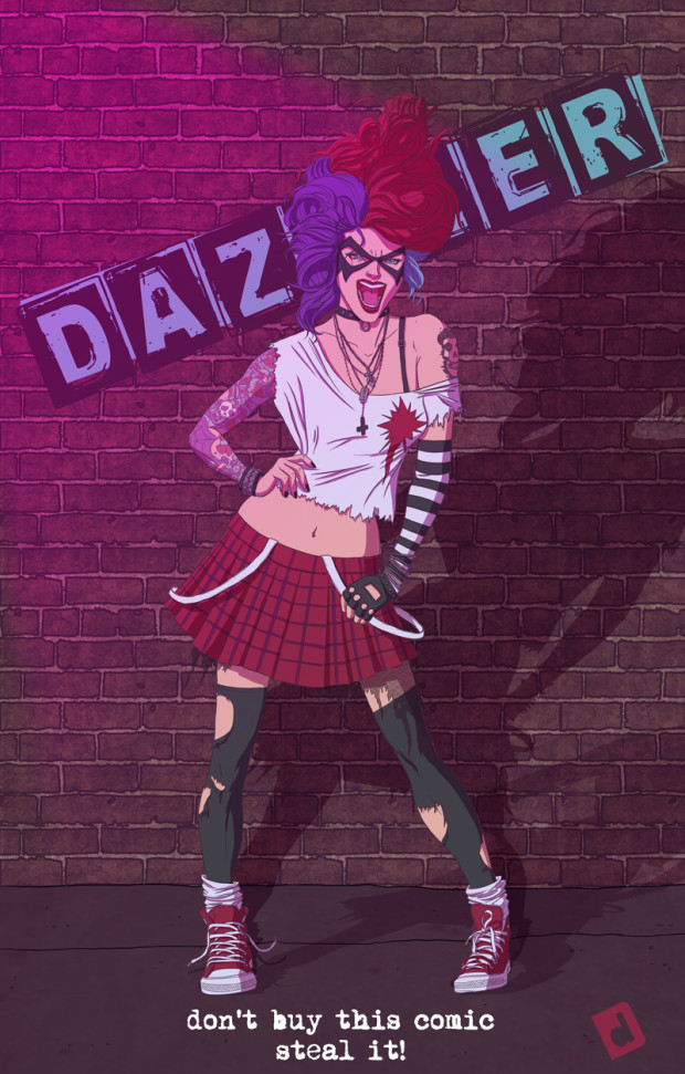 ArtStation - What if Dazzler was a punk rocker?