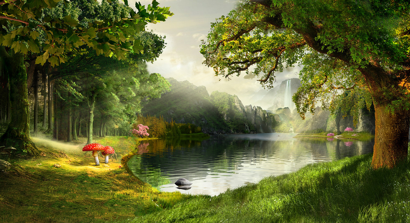 ArtStation - Lake Scene