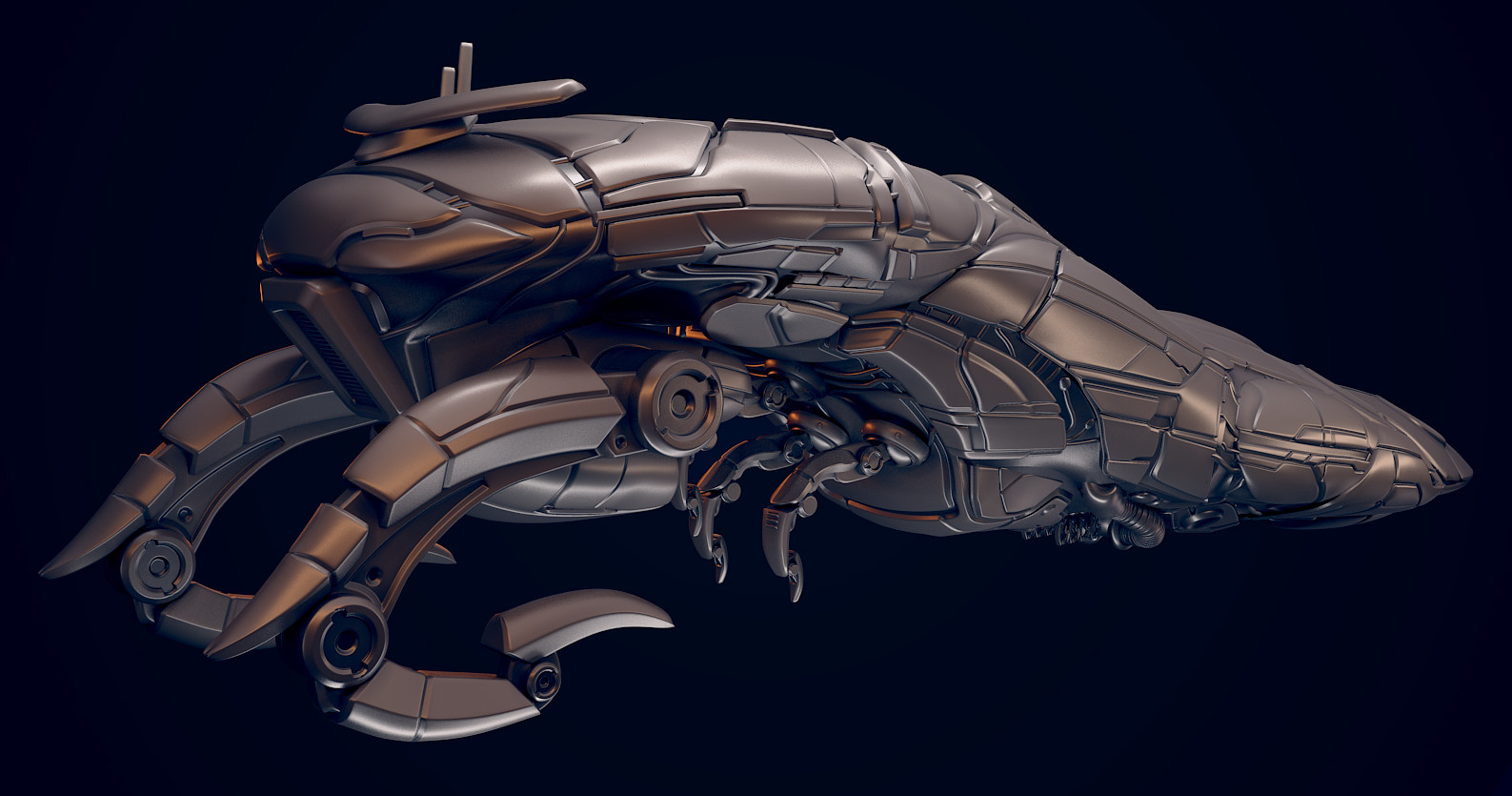 ArtStation - Mass Effect 3 Geth Cruiser