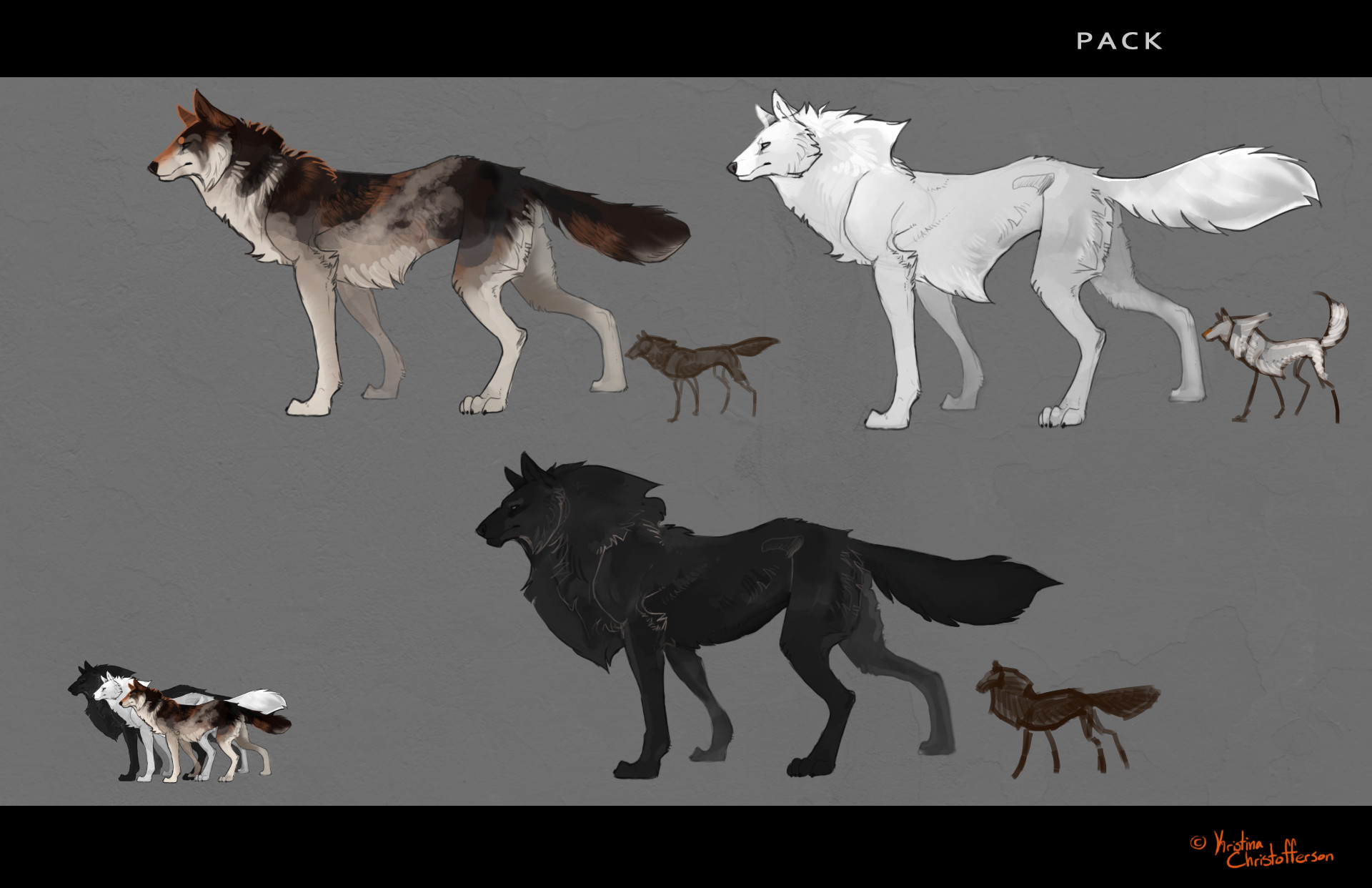 ArtStation - PACK: Wolf Concepts