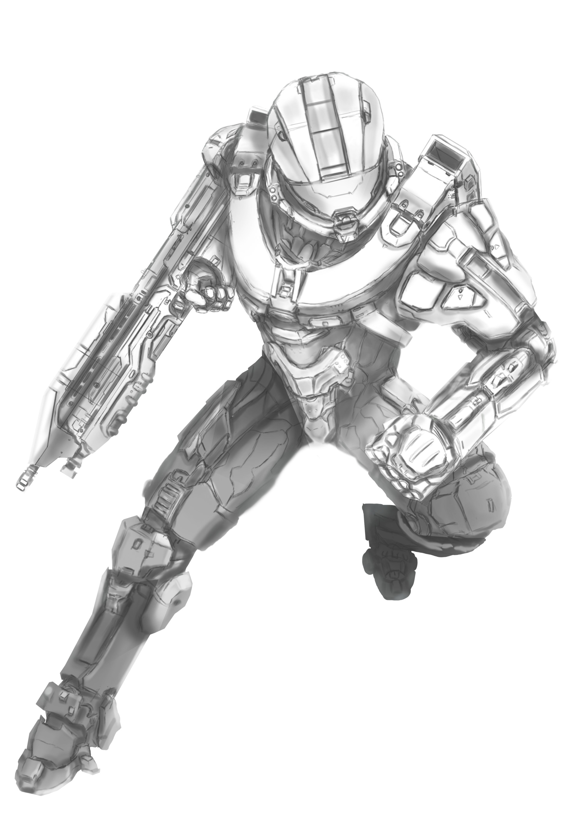 Anthony Sae-Jang - Master Chief fan-art [Halo 5 Guardians]