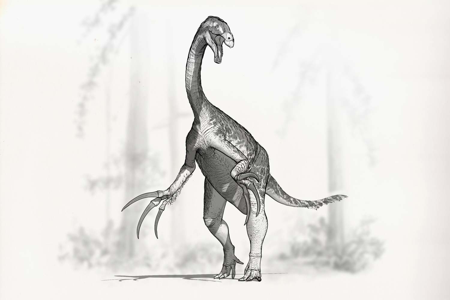 ArtStation - Draw Dinovember Day 24 Therizinosaurus