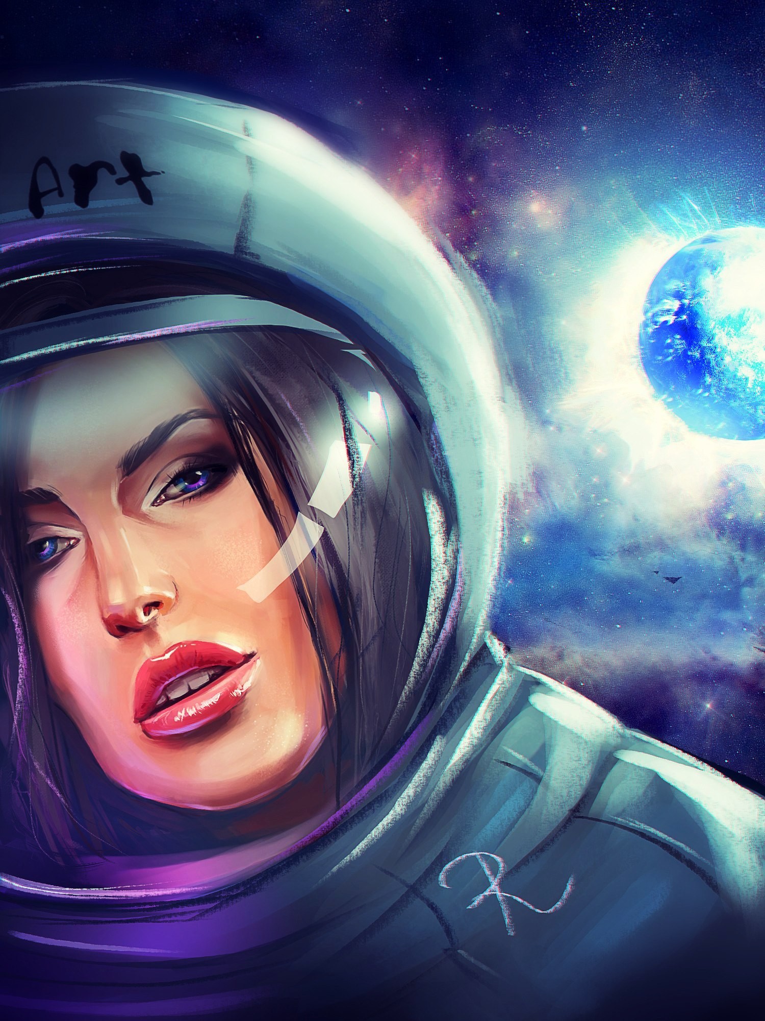 ArtStation - self portrait in open space