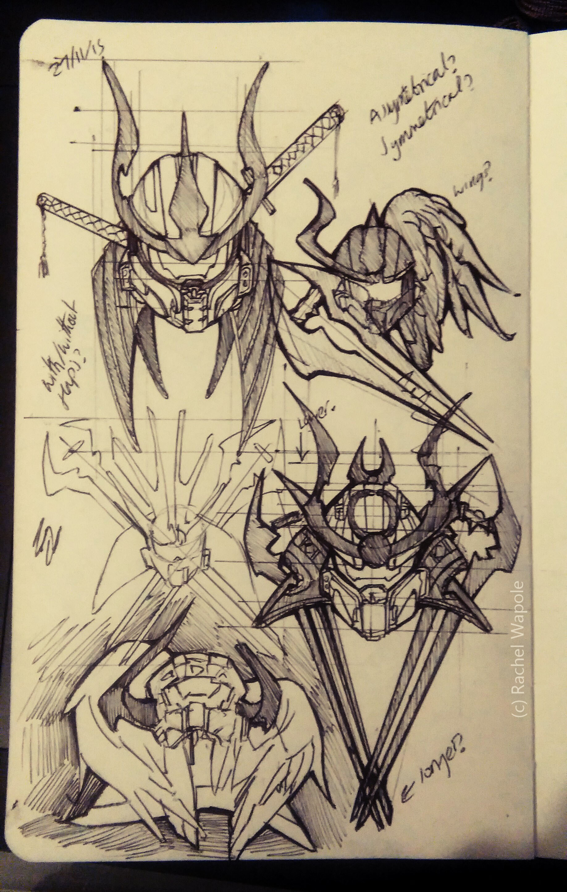 Rachel Walpole - Concept Sketches - Shogun Master