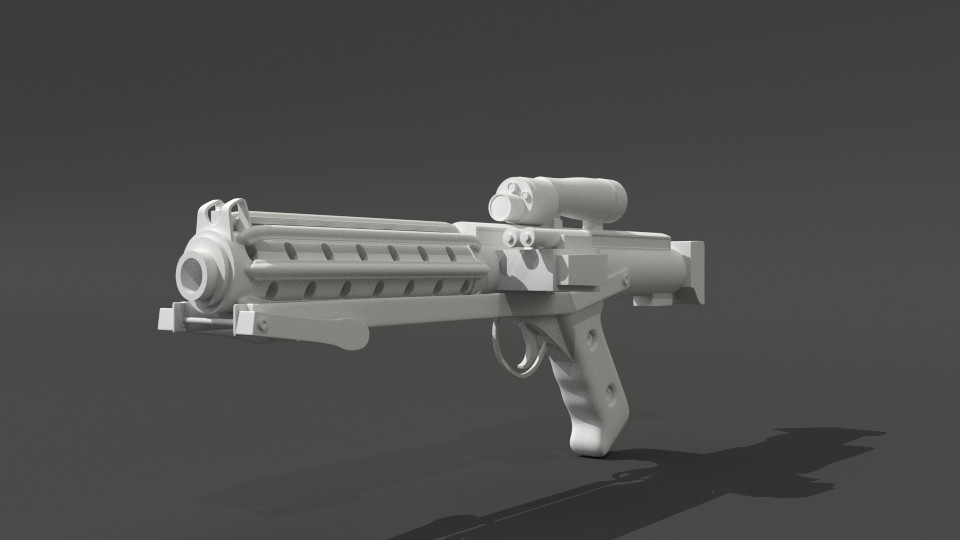 ArtStation - E-11 Blaster wip