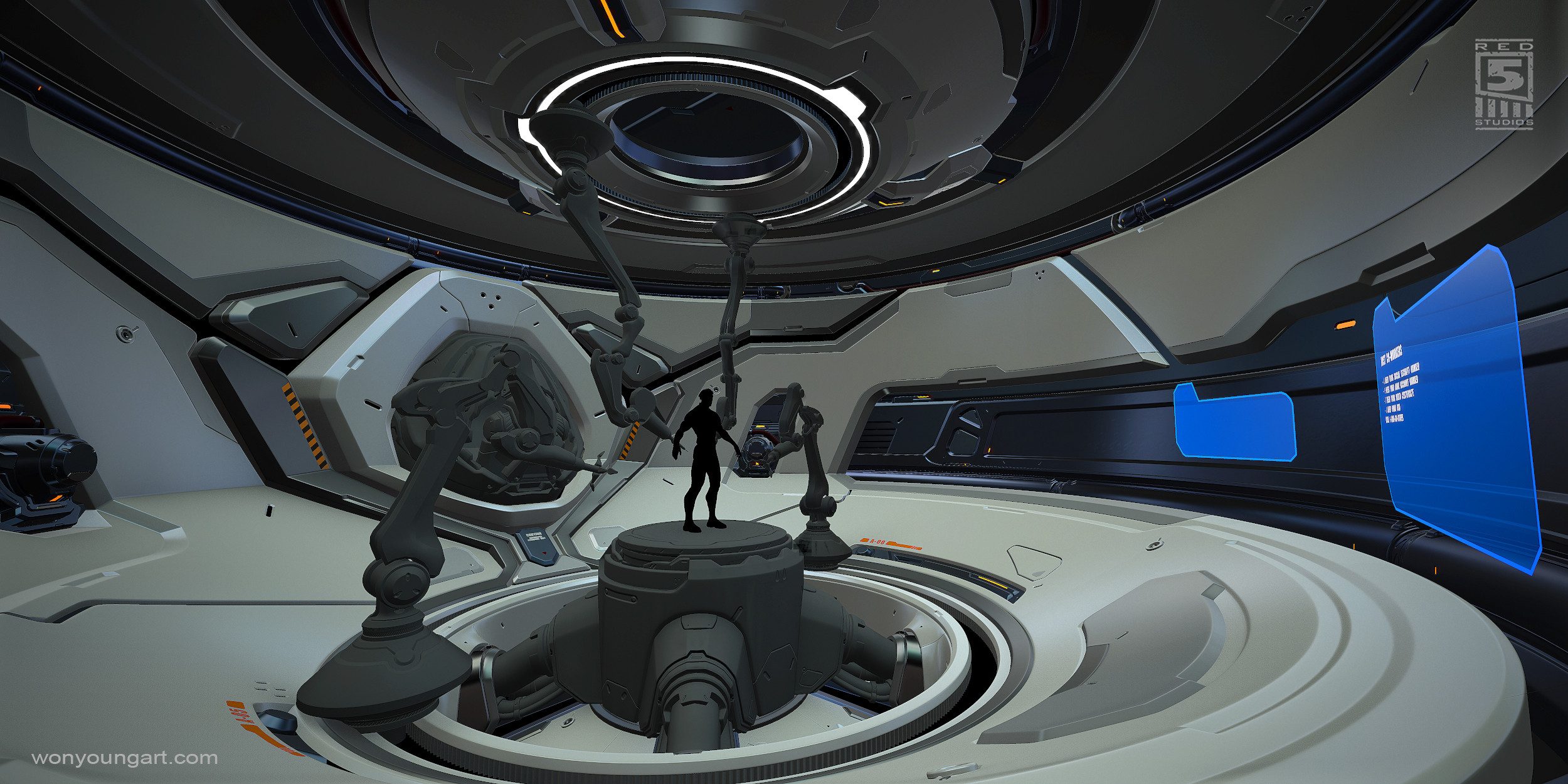 Ryan Won-Young Choi - Battleframe Chamber - Highpoly