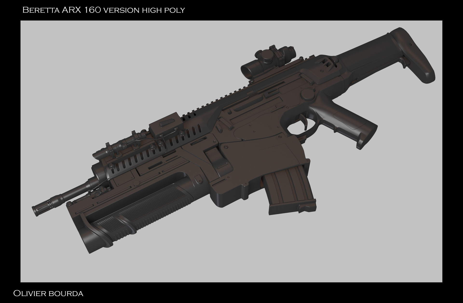 ArtStation - Beretta ARX 160 Version high poly
