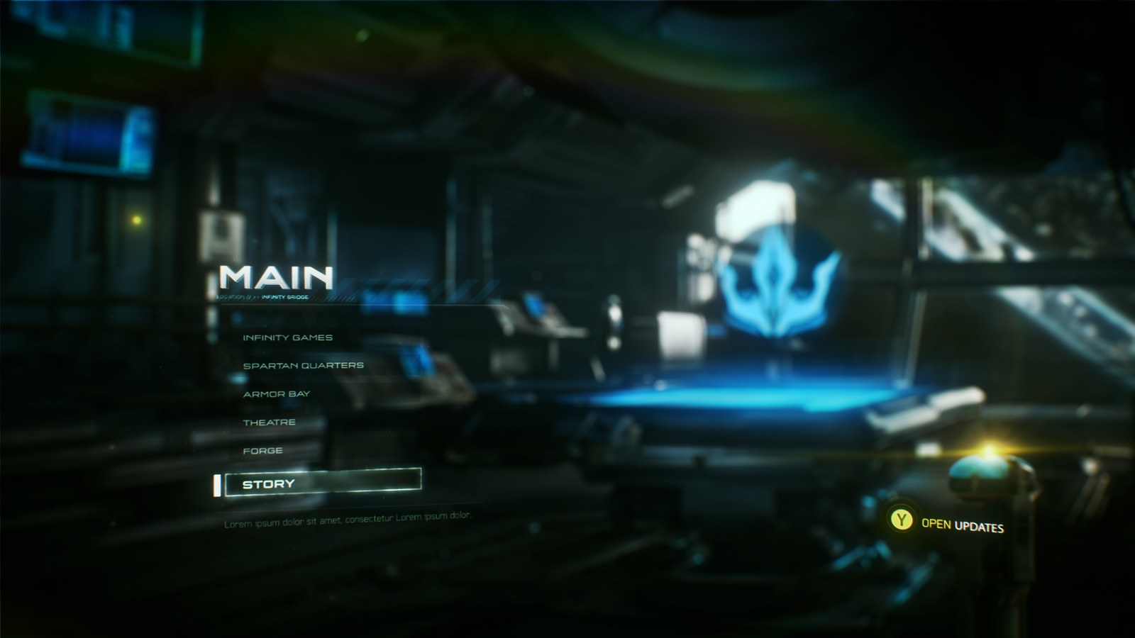 Jeff Christy - Halo 5: Guardian Beta Menu Concepts