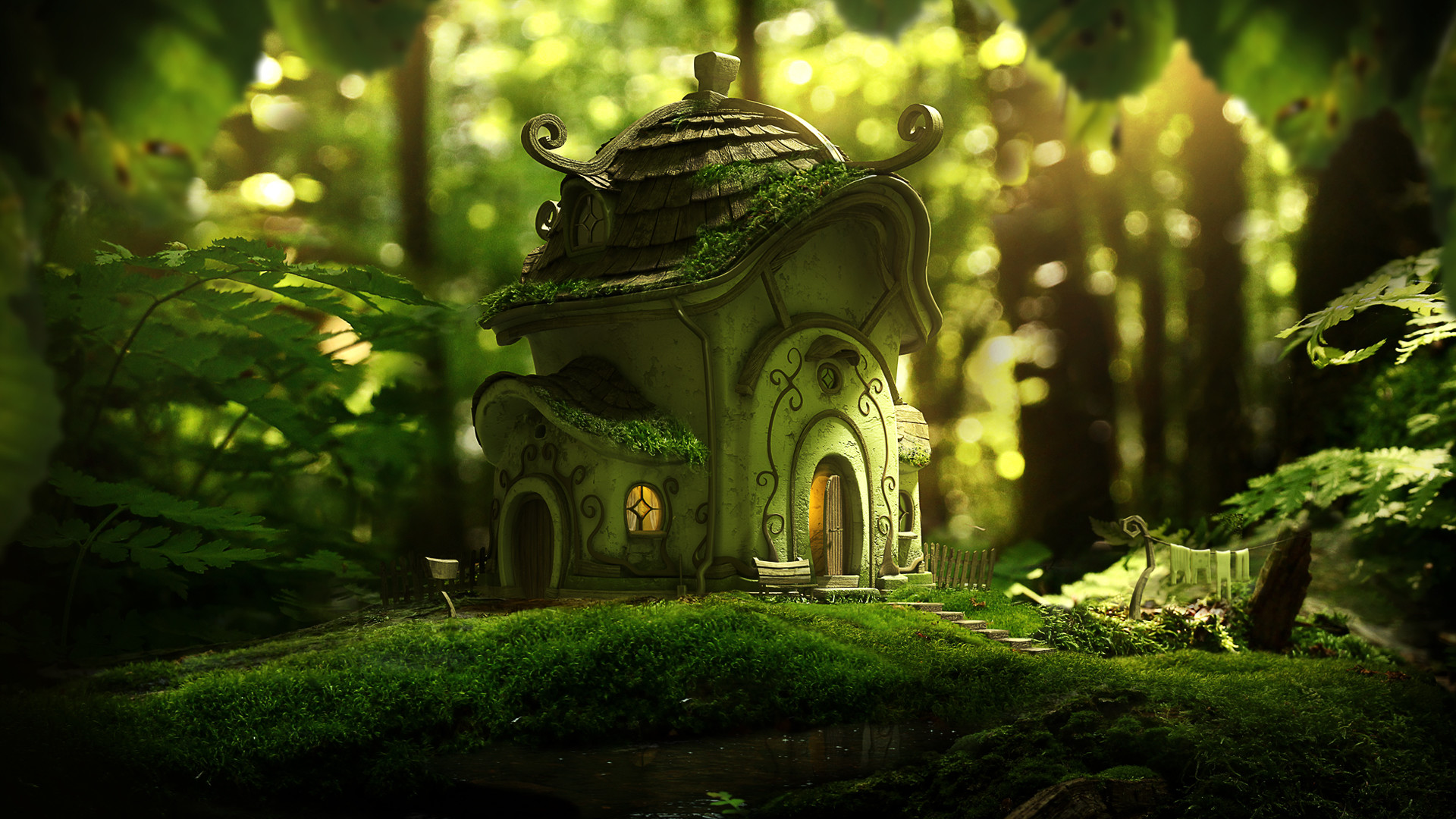 ArtStation - Moss house