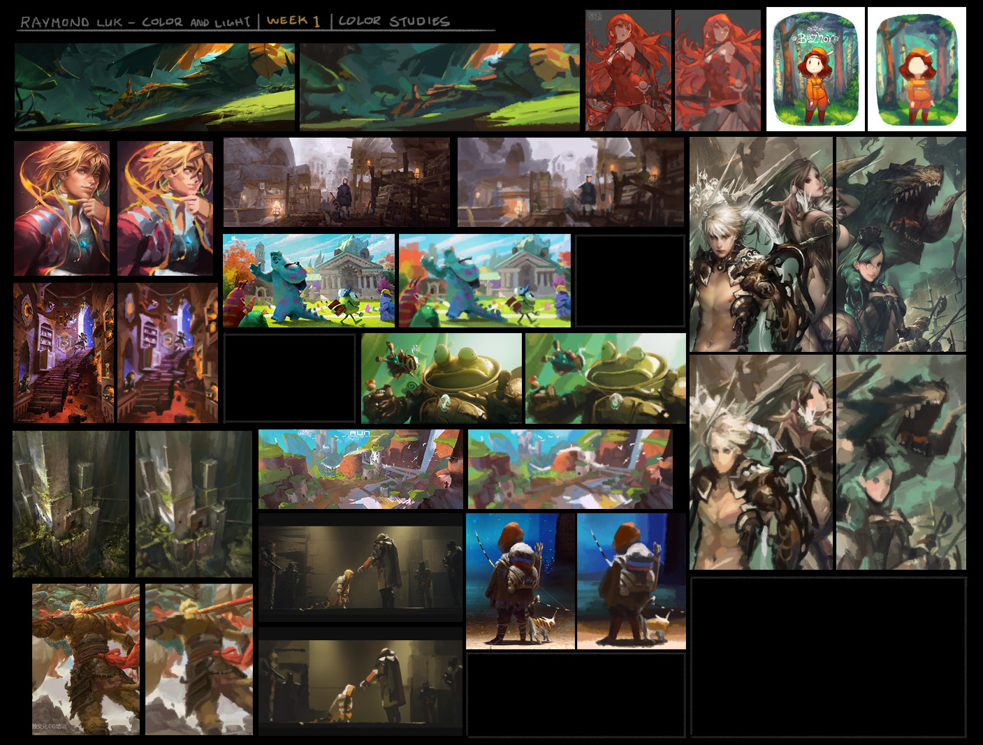 ArtStation - Color studies