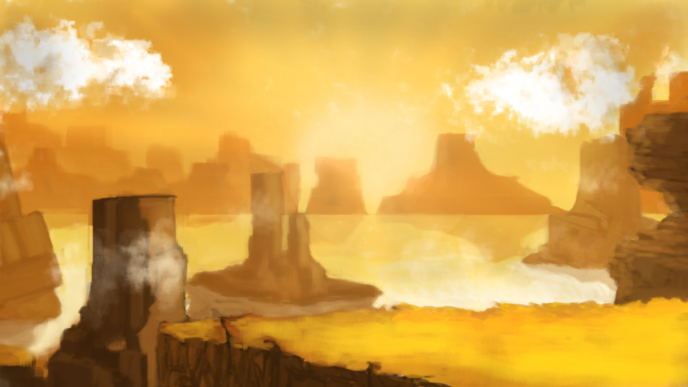 ArtStation - Desert Perspective practice