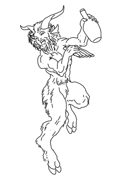 faun coloring page