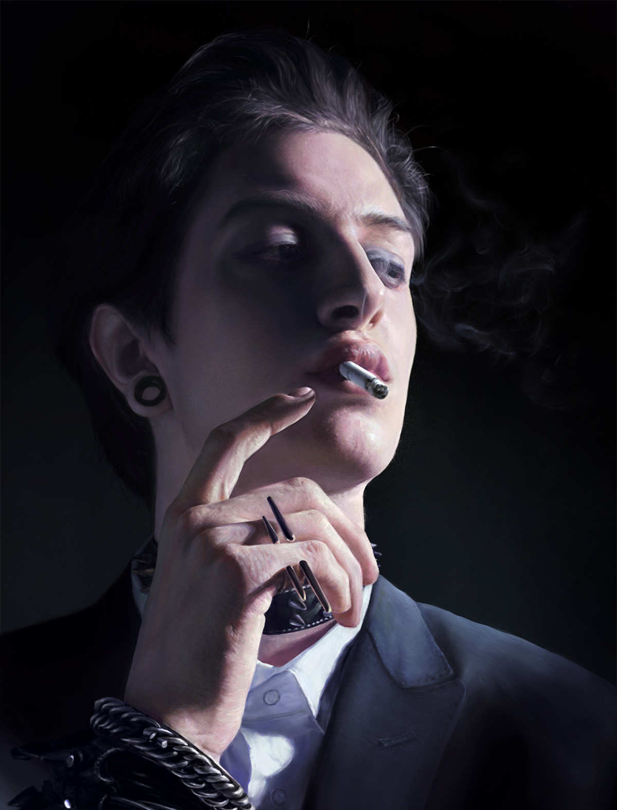 ArtStation - Smoking man