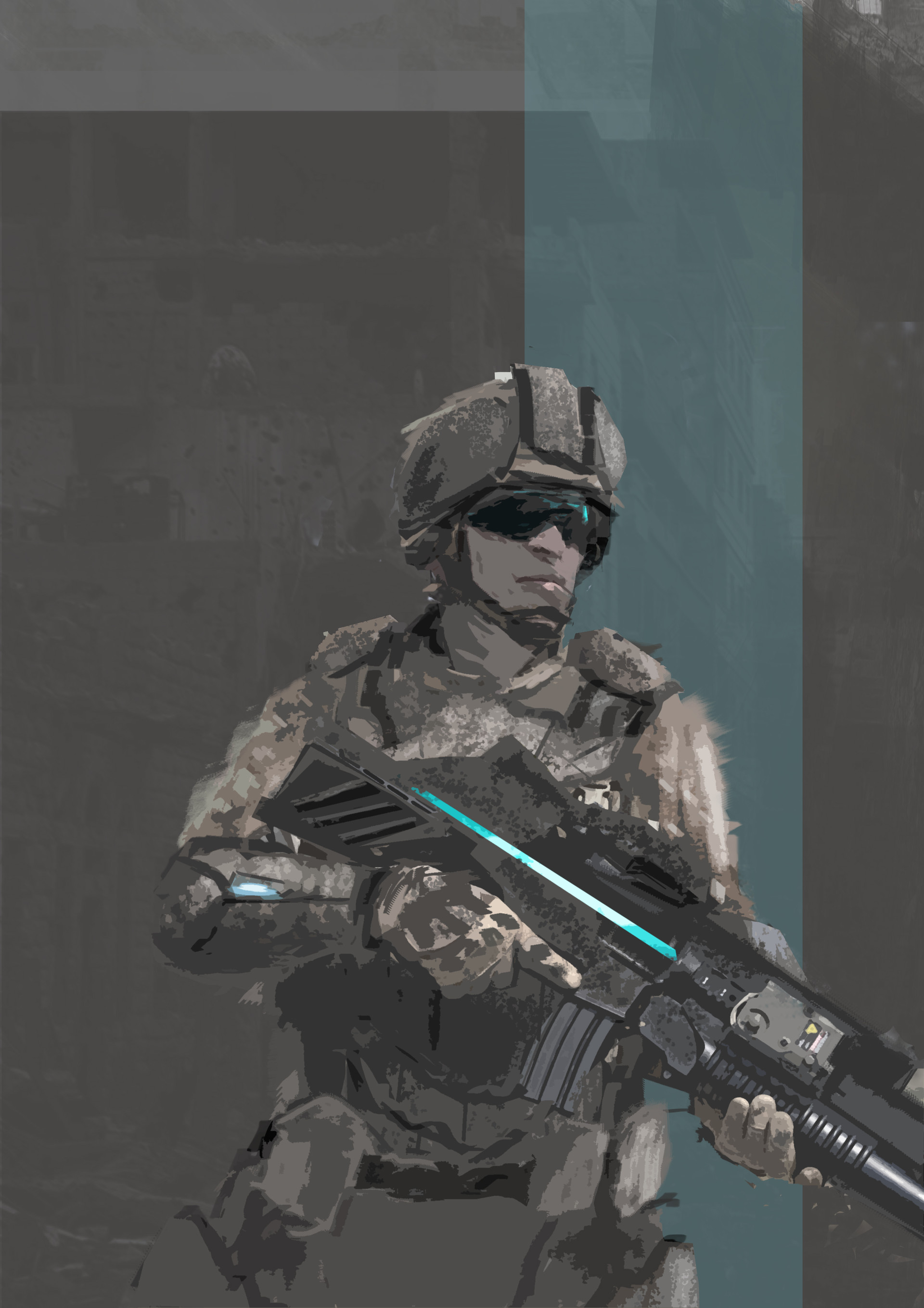 ArtStation - Graphic Future soldier