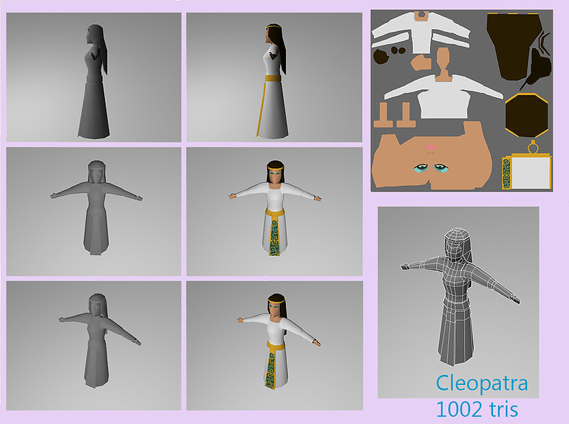 ArtStation - 3D character Cleopatra