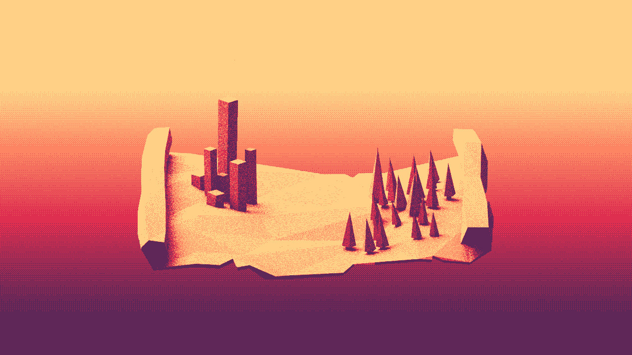 ArtStation - Low Poly Pixel Map