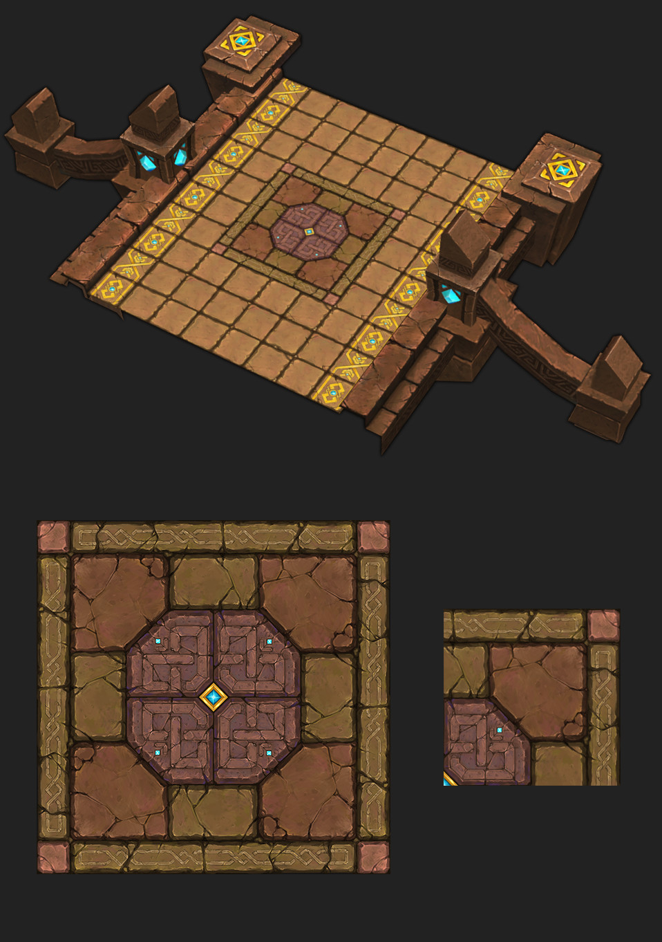 ArtStation - Dwaaarboom_Bridge Tile Texture