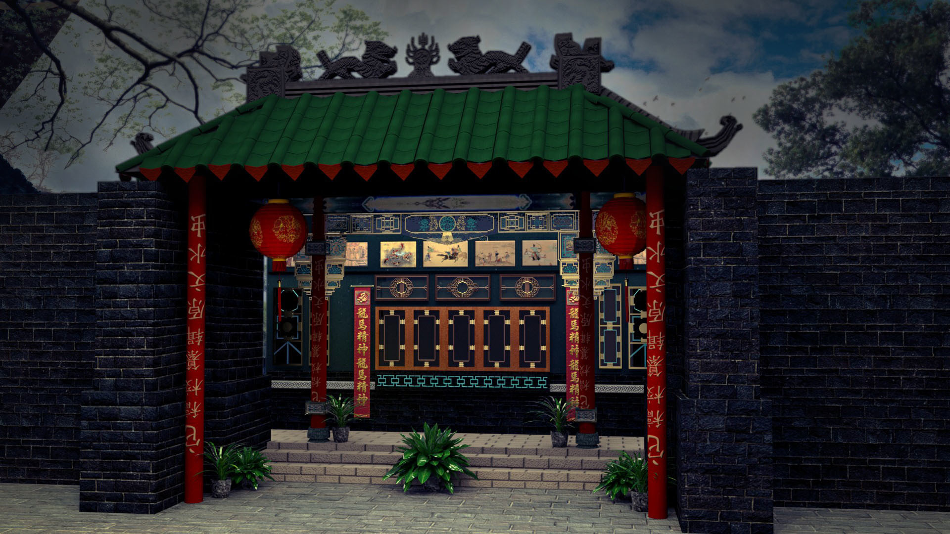 ArtStation - Chinese vintage house